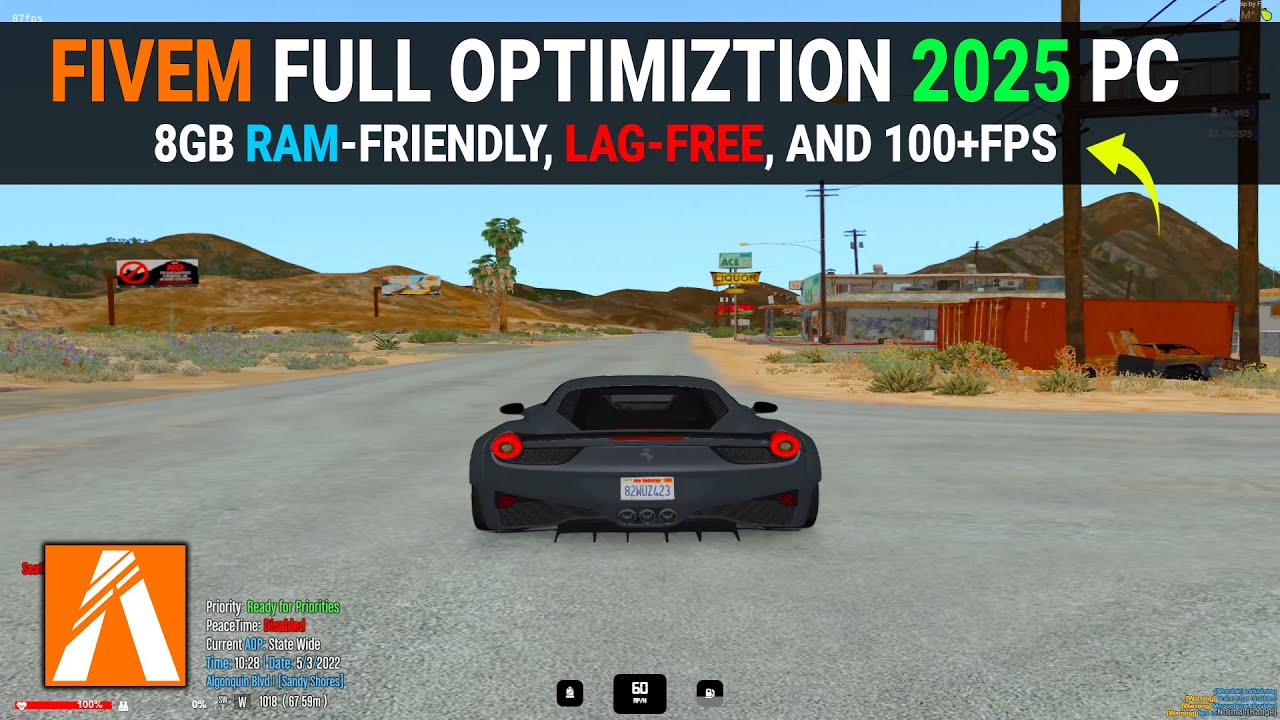 FiveM FPS Boost Pack 2025 | 100+ FPS on Ultra Low-End PC (4GB & 8GB RAM ...