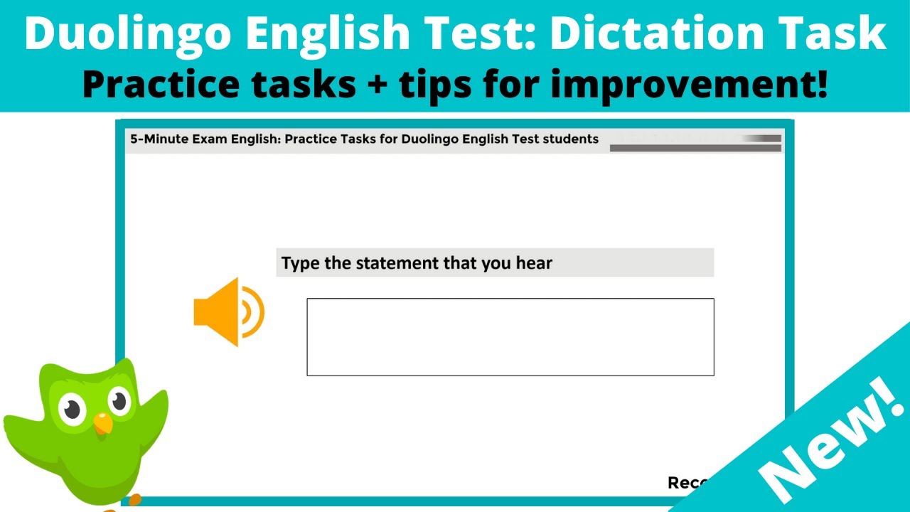 Duolingo English Test: Dictation Task | Practice Tasks + Tips for ...