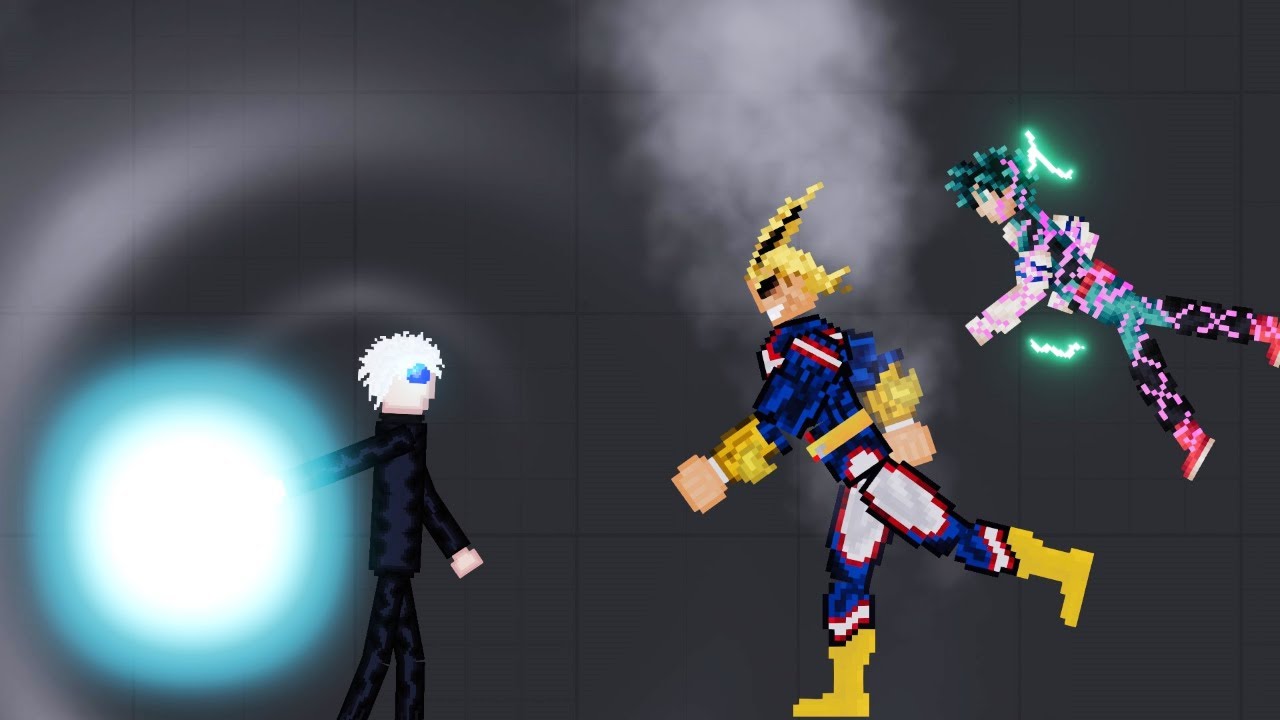 Satoru Gojo VS Izuku Midoriya and All Might - YouTube