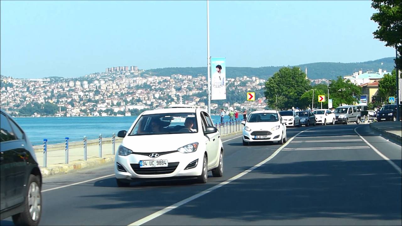 Istanbul Bosphorus, driving along the strait May 2016 - YouTube