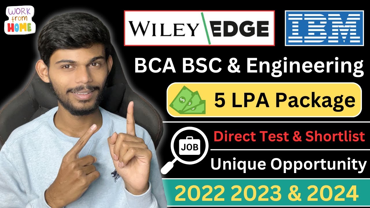 IBM & Wiley Edge Hiring | This Is Amazing Role | CTC 5 LPA | Work From ...