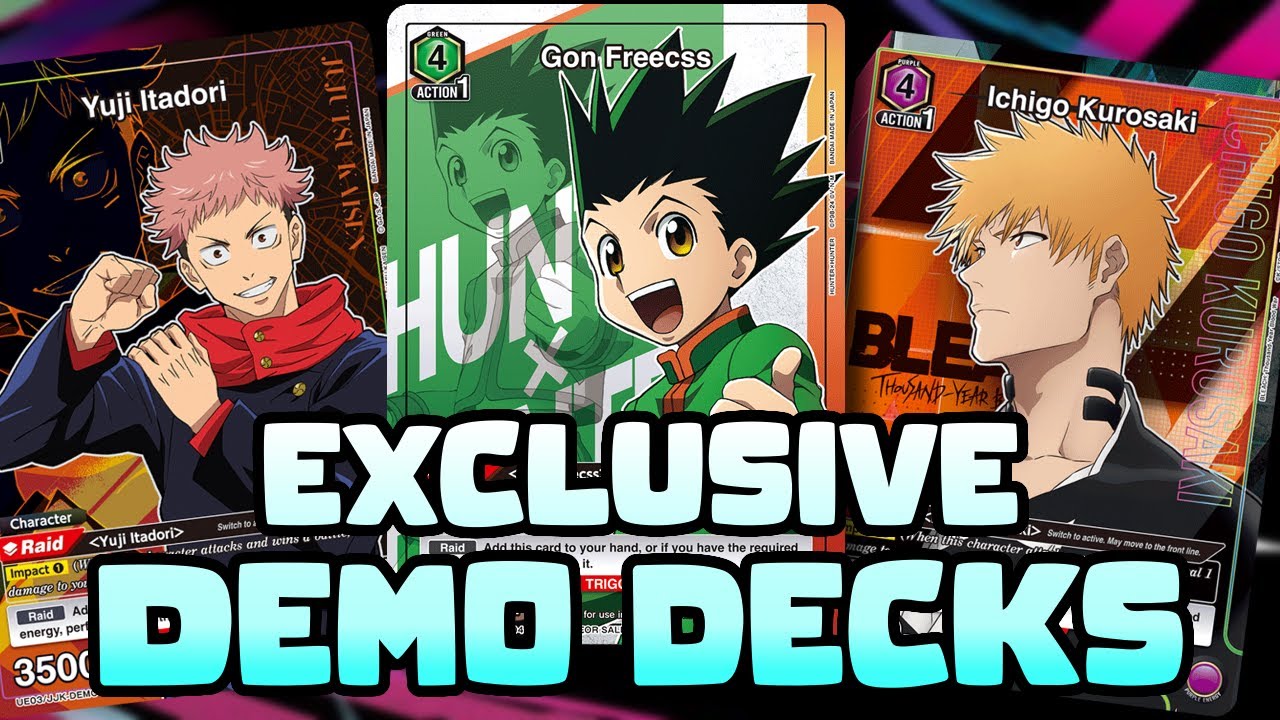Union Arena Demo Deck Breakdown! Exclusive Cards JJK HXH & Bleach - YouTube