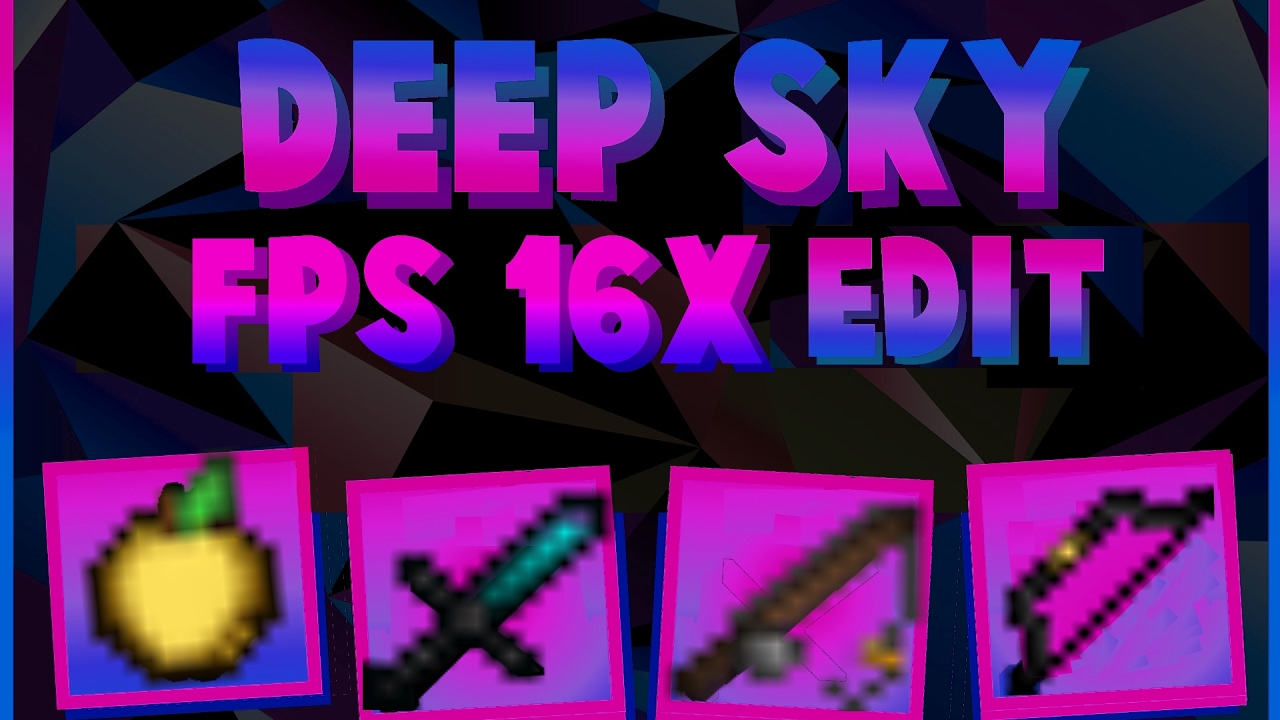 Minecraft: FPS Deep Sky 16x Texture Pack | 1.7/1.8/1.9 MC - YouTube