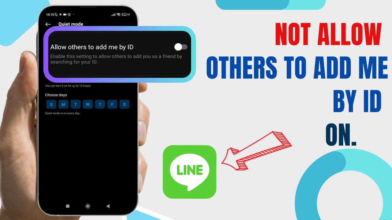 Not Allow Others To Add Me By ID On LINE. |Technologyglance - YouTube