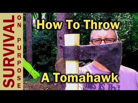 How To Throw A Tomahawk - Survival On Purpose - YouTube