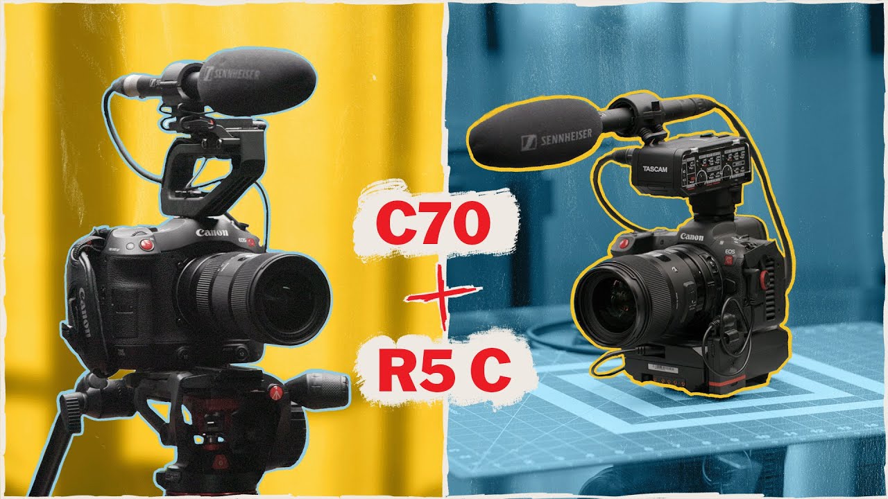 Two-camera interview with a Canon R5 C and C70 | Equipment breakdown ...