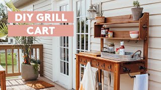 This GENIUS DIY Grill Cart Doubles as a Portable Bar Station | Simply | Real Simple