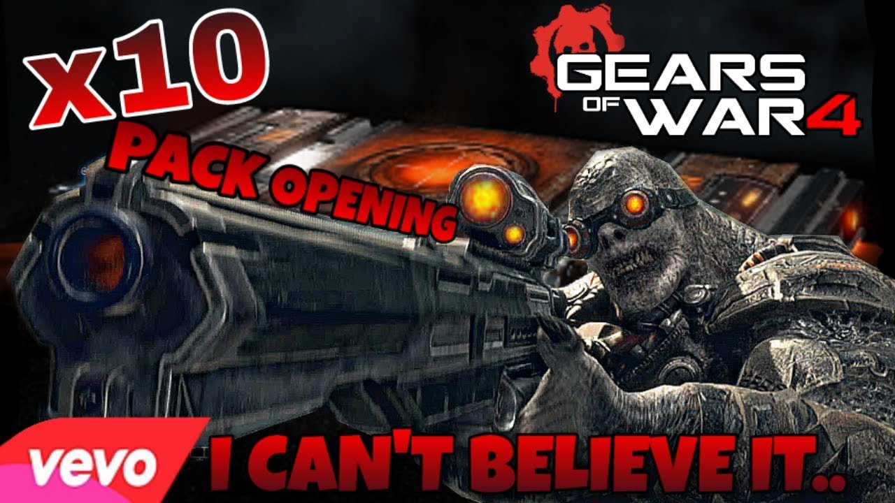 Gears of War 4 Gear Packs - 10 LOCUST SNIPER PACKS - YouTube