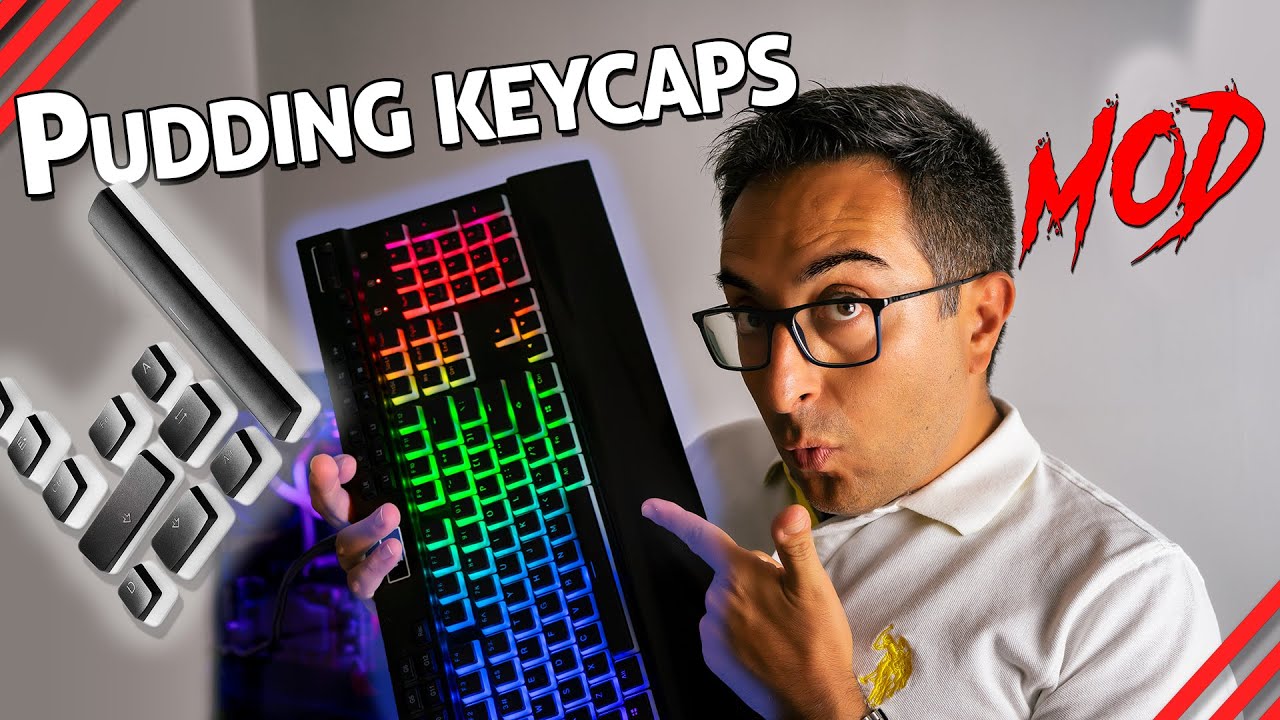 Pudding keycaps mod for mechanical keyboards #keycaps - YouTube