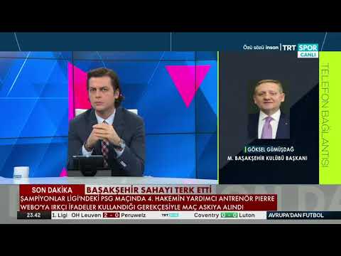 M. Başakşehir Başkanı Göksel Gümüşdağ, PSG maçında yaşananları TRT SPOR'a anlattı.