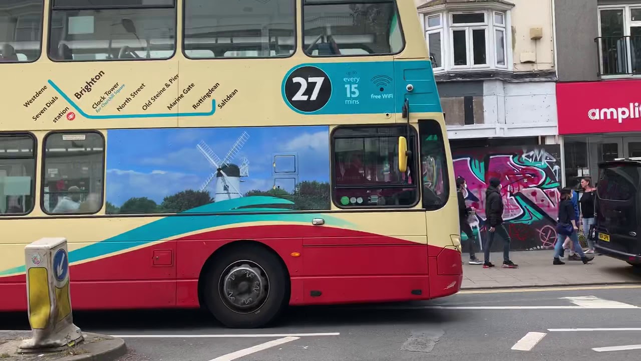 BRIGHTON & HOVE BUS ROUTE 21A PASSING THROUGH WESTERN ROAD BRIGHTON ...