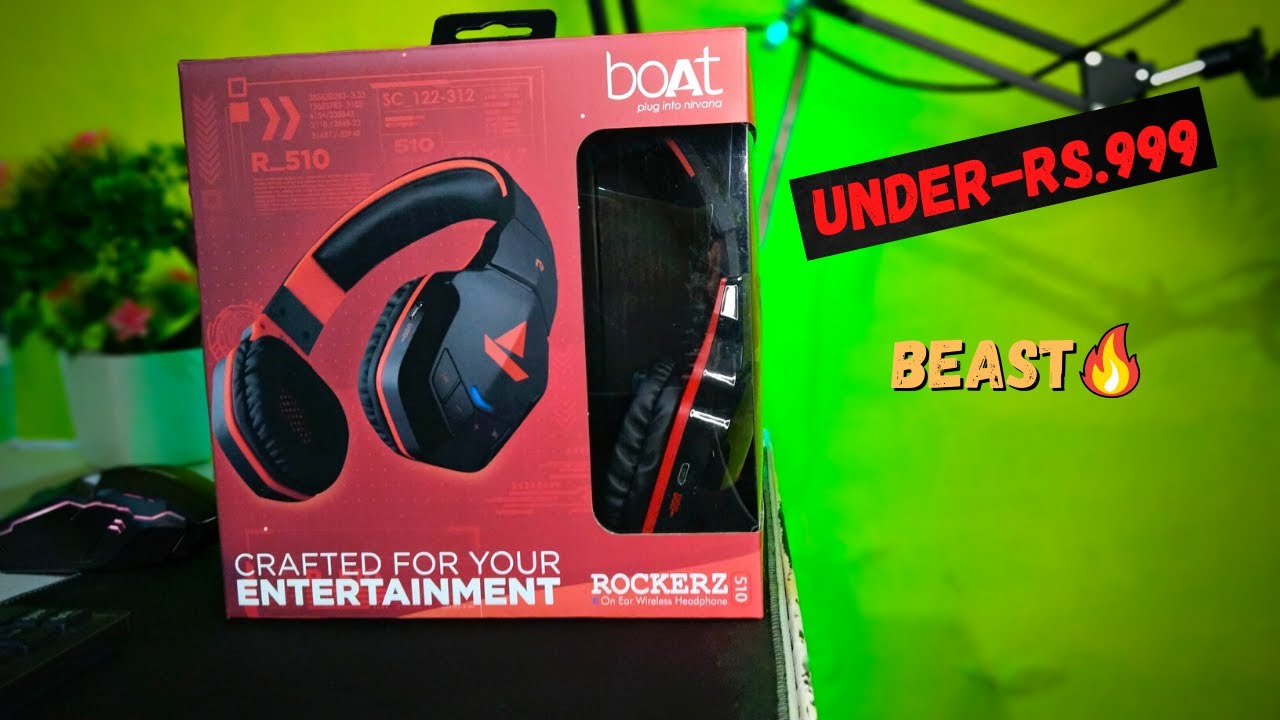 boAt Rockerz 510 Super Extra Bass Bluetooth Headset Unboxing Review ...
