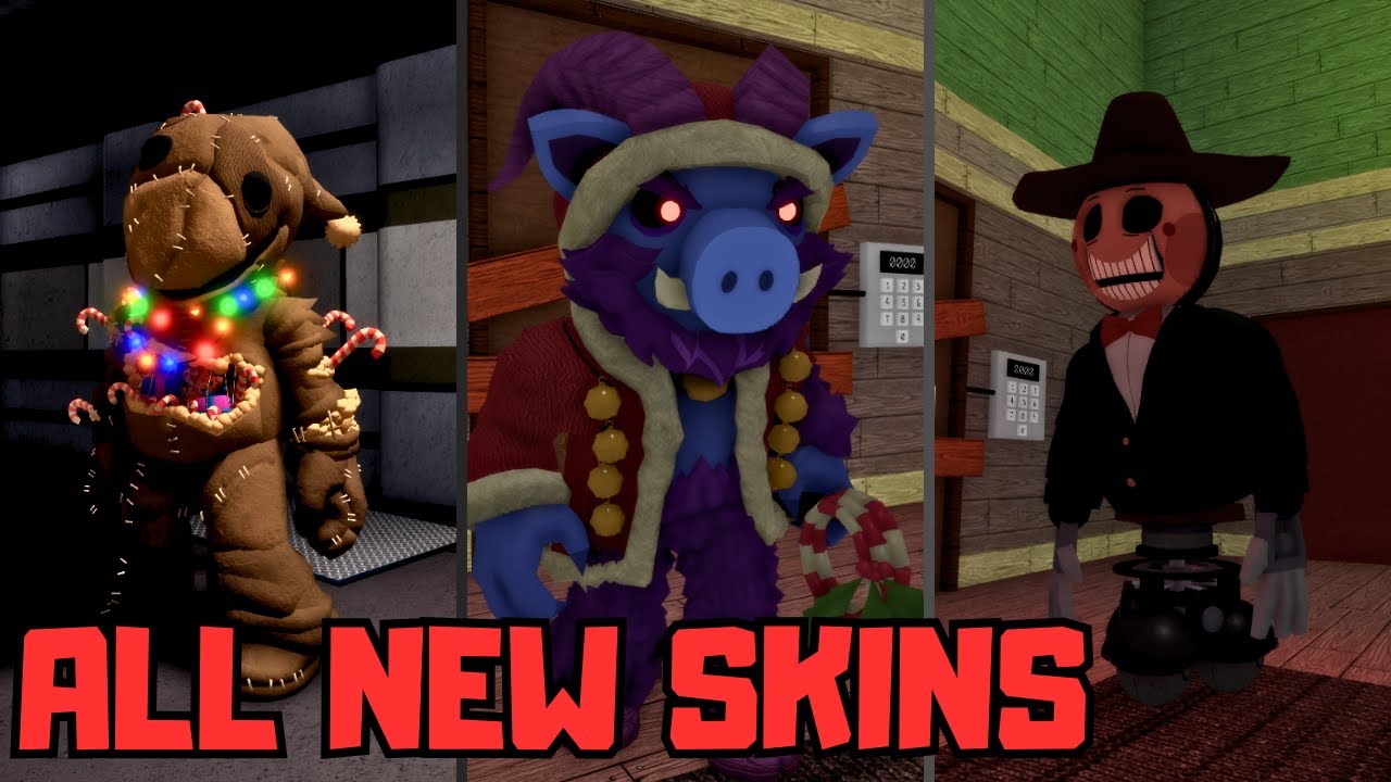 ALL NEW PIGGY SKINS SHOWCASE - All Jumpscares | Roblox Piggy Update ...