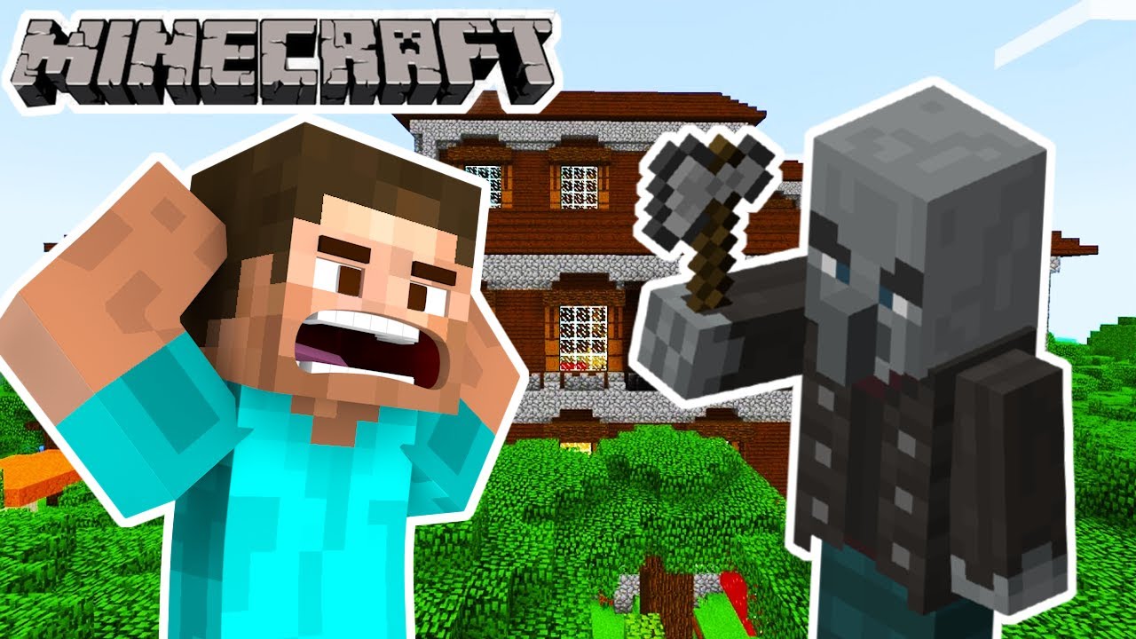 EXPLORING THE VINDICATOR MANSION IN MINECRAFT - Minecraft Funny Moments ...