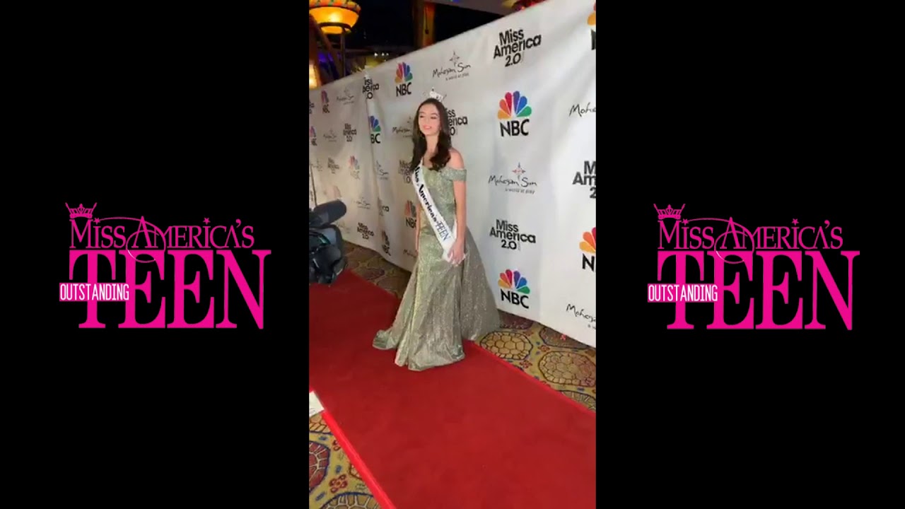 Payton May walks the red carpet at Miss America Competition - YouTube