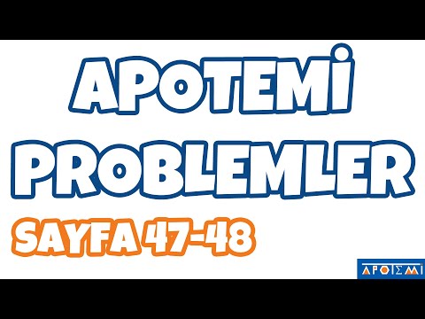 Apotemi Problemler Sayfa 47-48 Çözümleri - APOTEMİ YAYINLARI