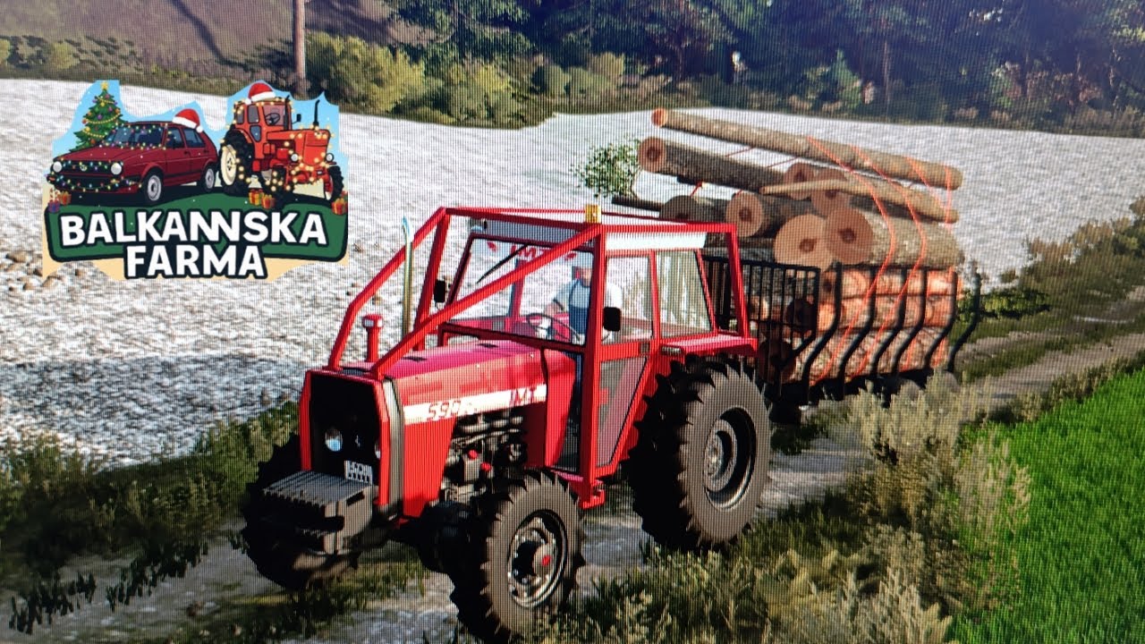 Novi traktor u akciji! Najaca SECA DRVA do sada! |Balkanska farma (EP10 ...