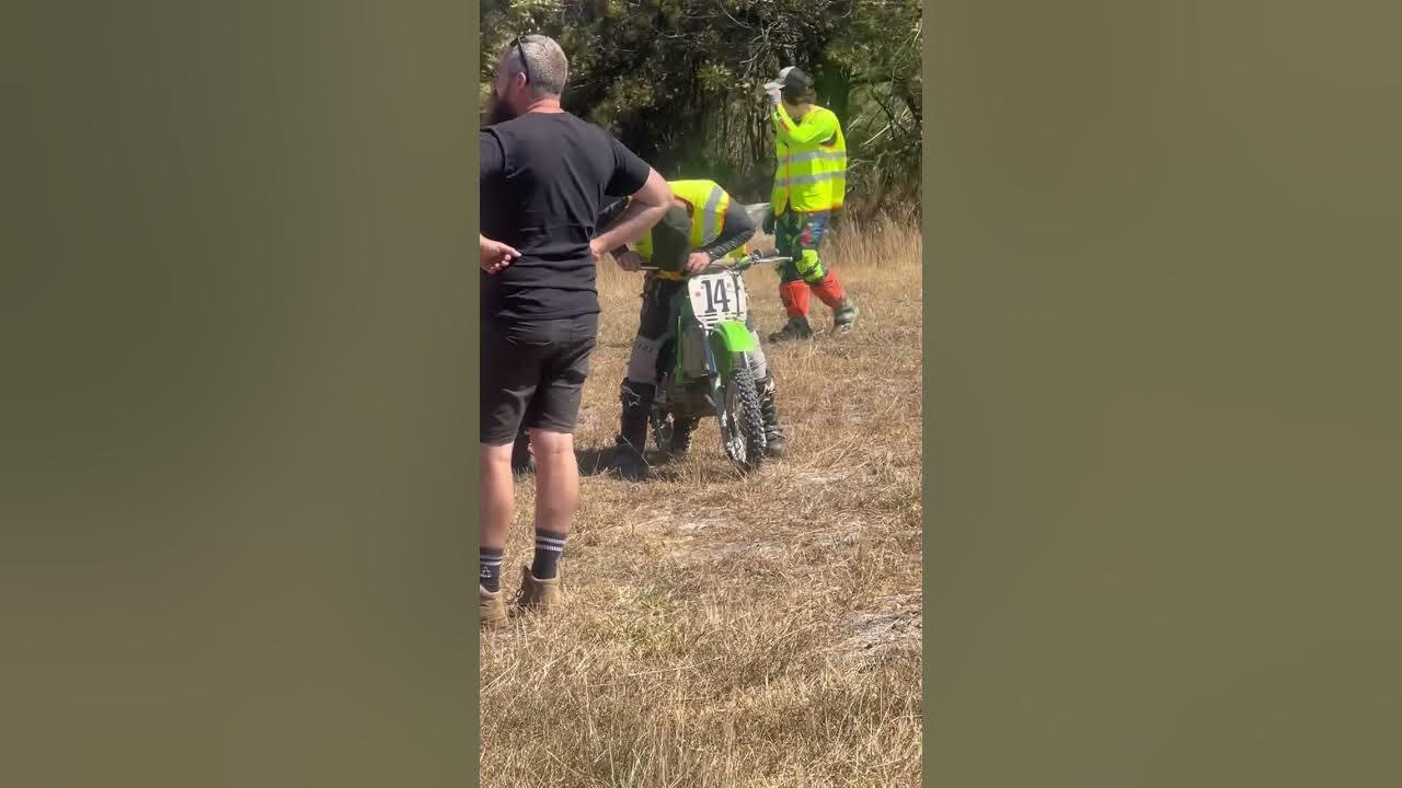 Blue rock dirt bike track - YouTube