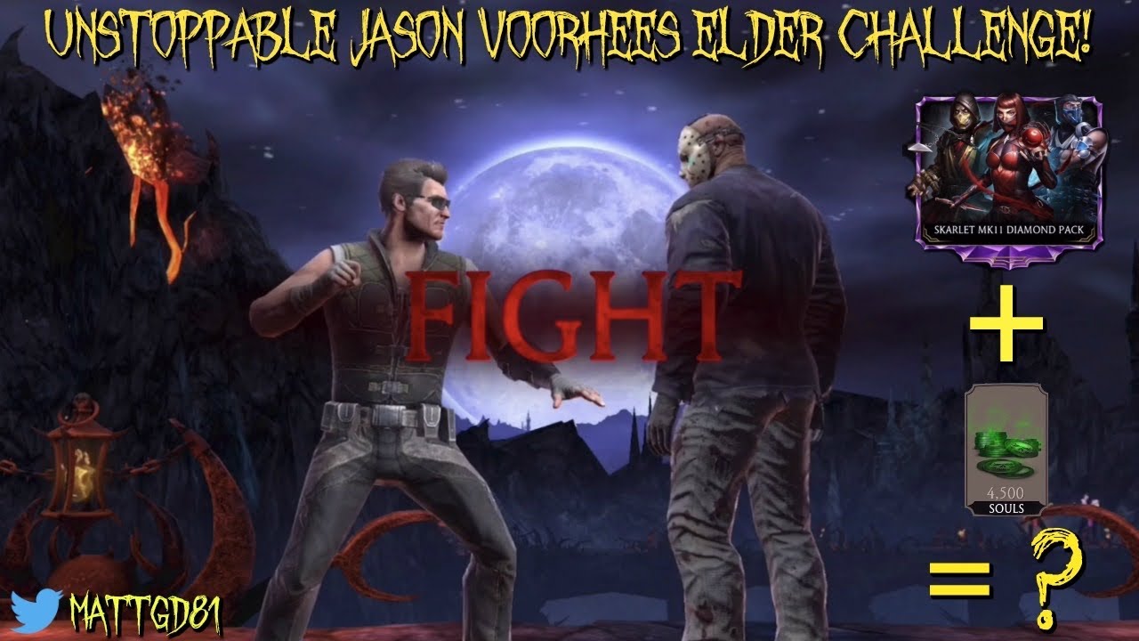 Unstoppable Jason Voorhees Elder Challenge | Scarlet MK11 Diamond Pack ...