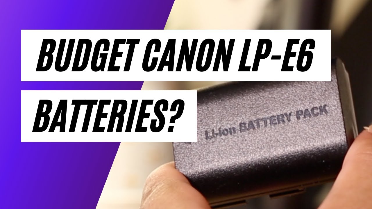 Why buy Canon's LP-E6 Batteries? Amazon LP-E6 Battery Kit Review - YouTube
