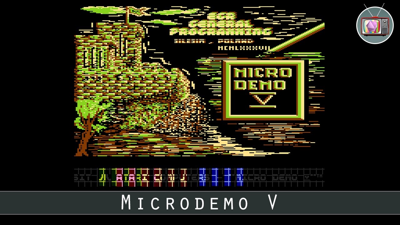Microdemo V by EGR General Programming, 1987 | Atari 8 bit Demo - YouTube