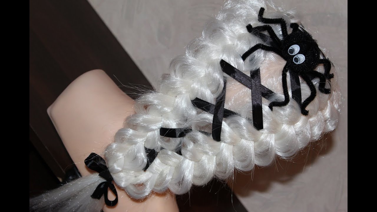 Spider Hairstyle for Halloween - YouTube
