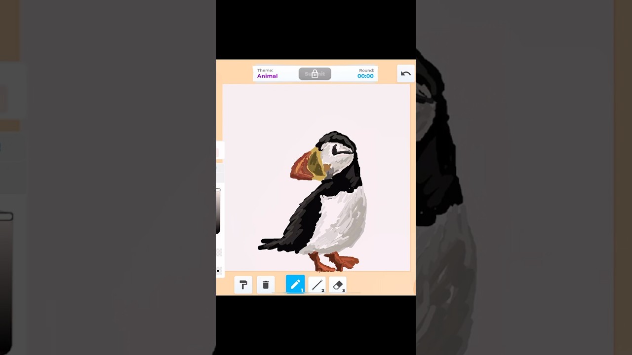 How to draw a Bird? #speeddraw #roblox #drawing #shorts #digitalart # ...