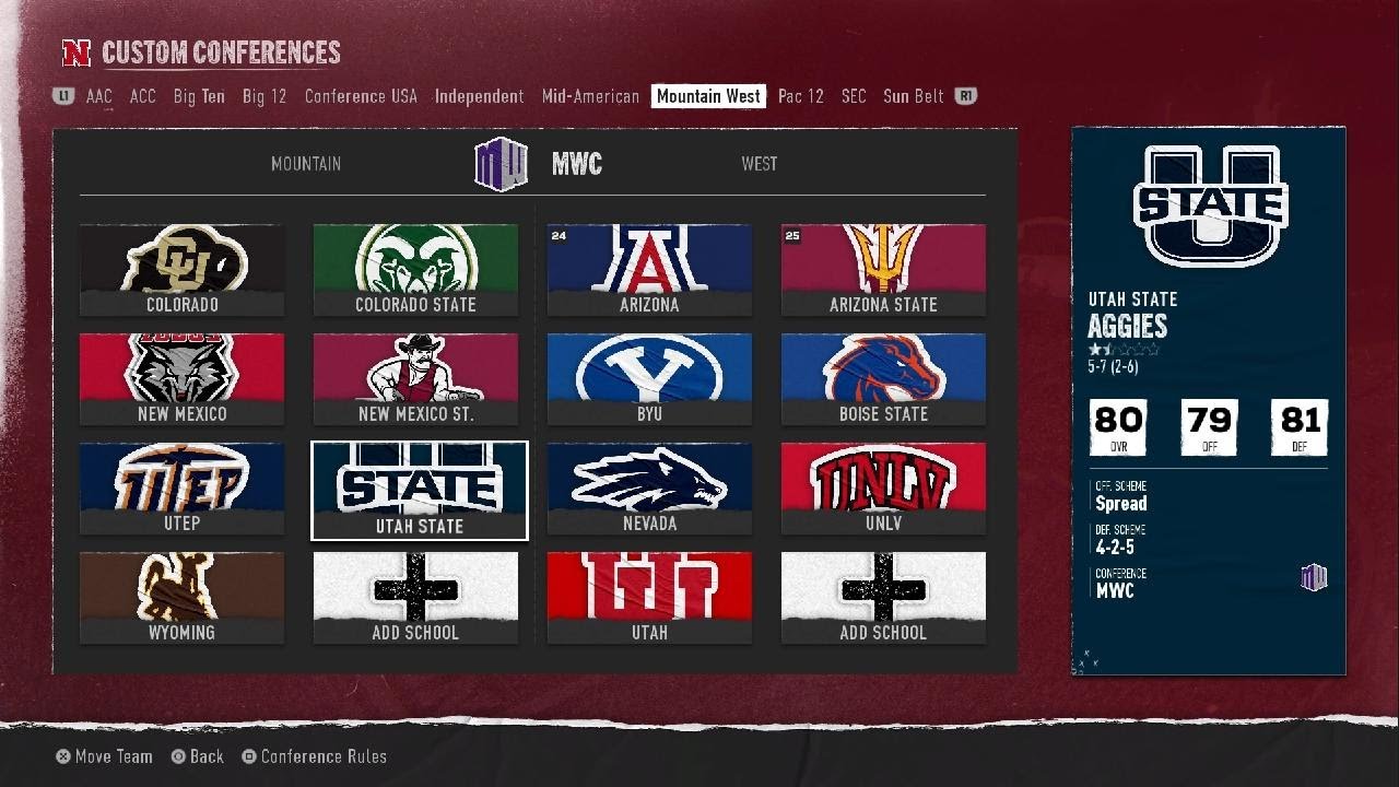 College Football 25 - HC Dusty Cloud - 2034 Preseason - YouTube