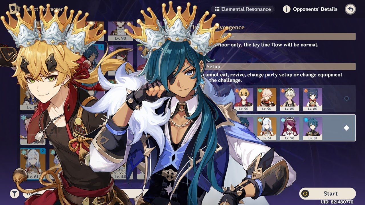 Thoma Mono Pyro & Kaeya x Shenhe Permafreeze | Spiral Abyss 2.8 Floor ...