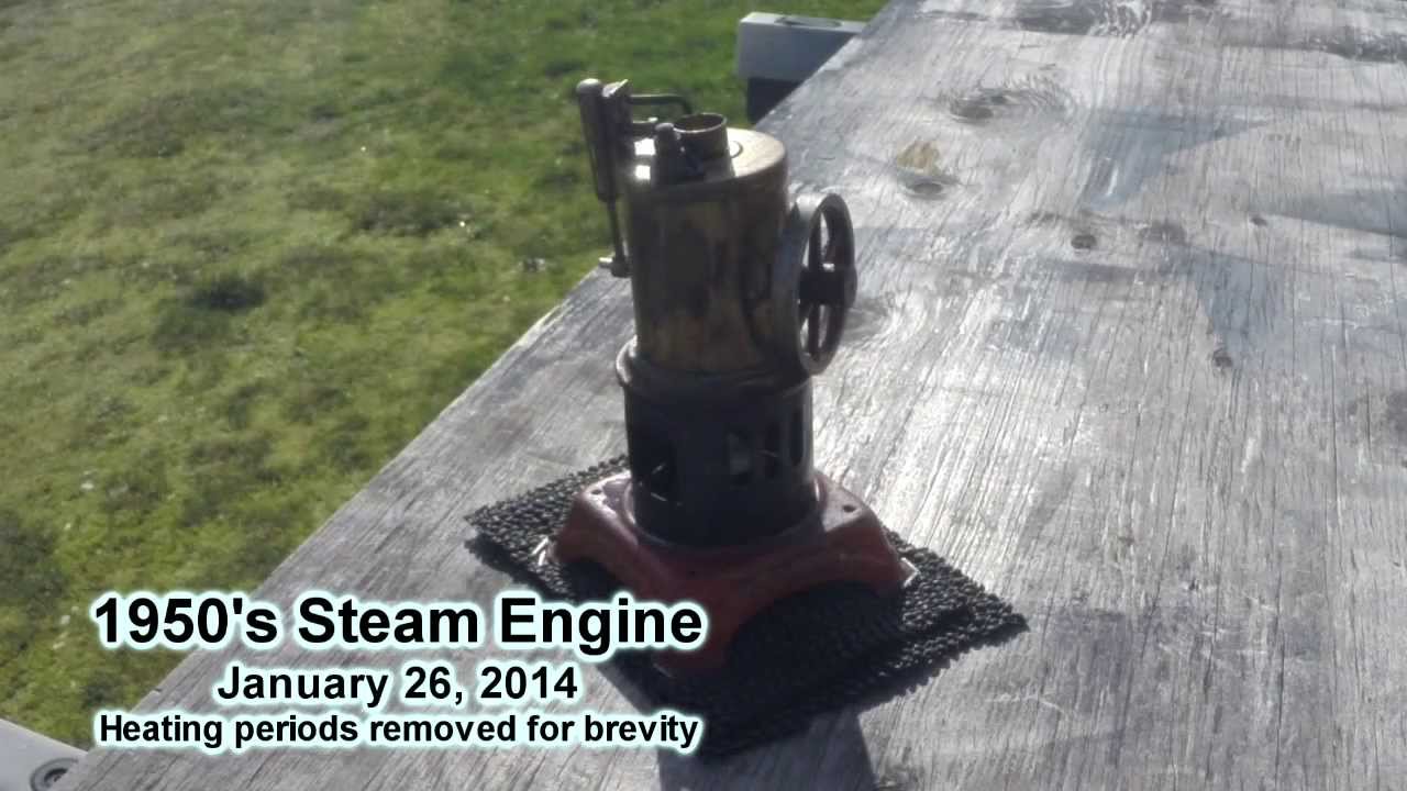 Model Steam Engine (5 Starts) - Jan 26 2014 - YouTube