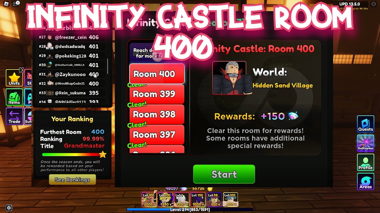 UPD 13 | Infinity Castle Room 400 - YouTube