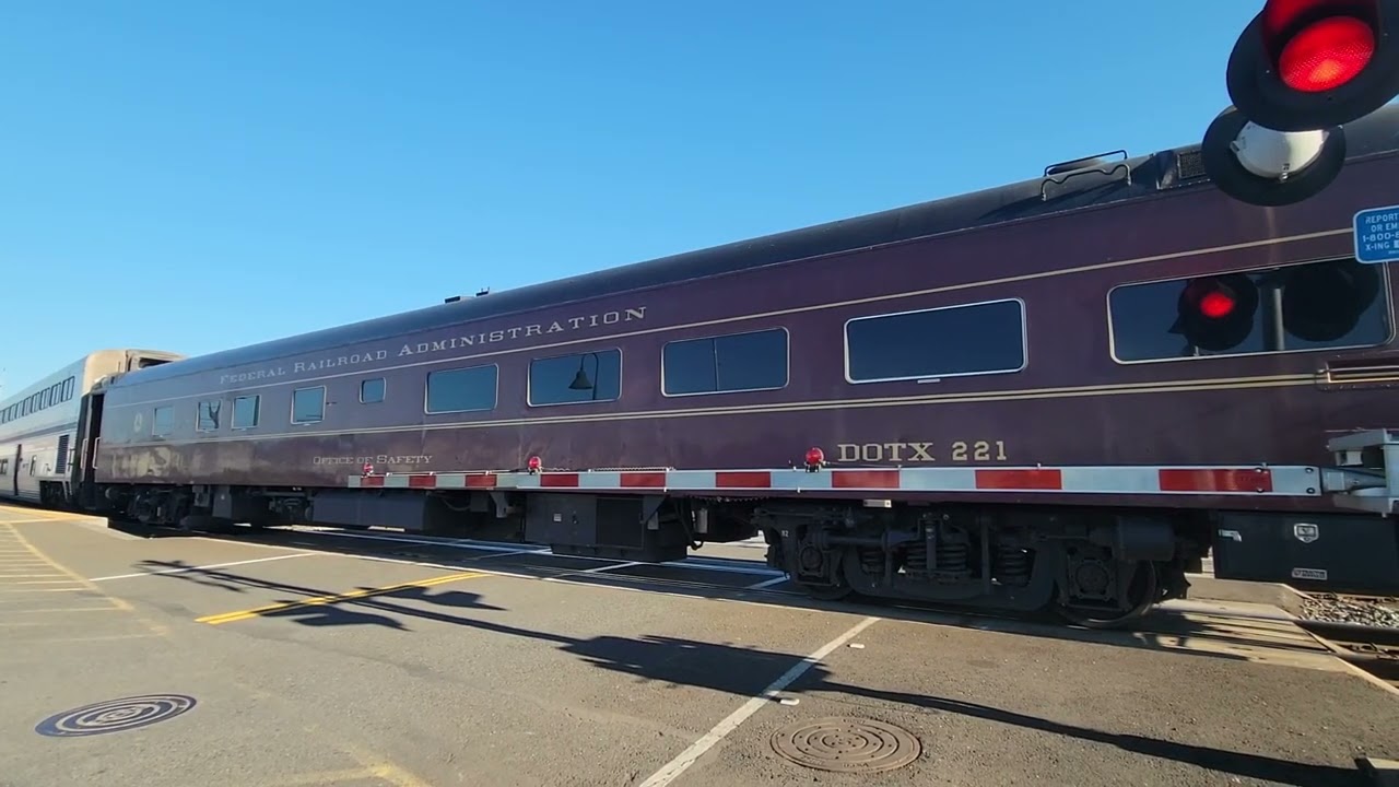 Amtrak ALC42 302 leads Amtrak Empire Builder 28 featuring DOTX 221 ...