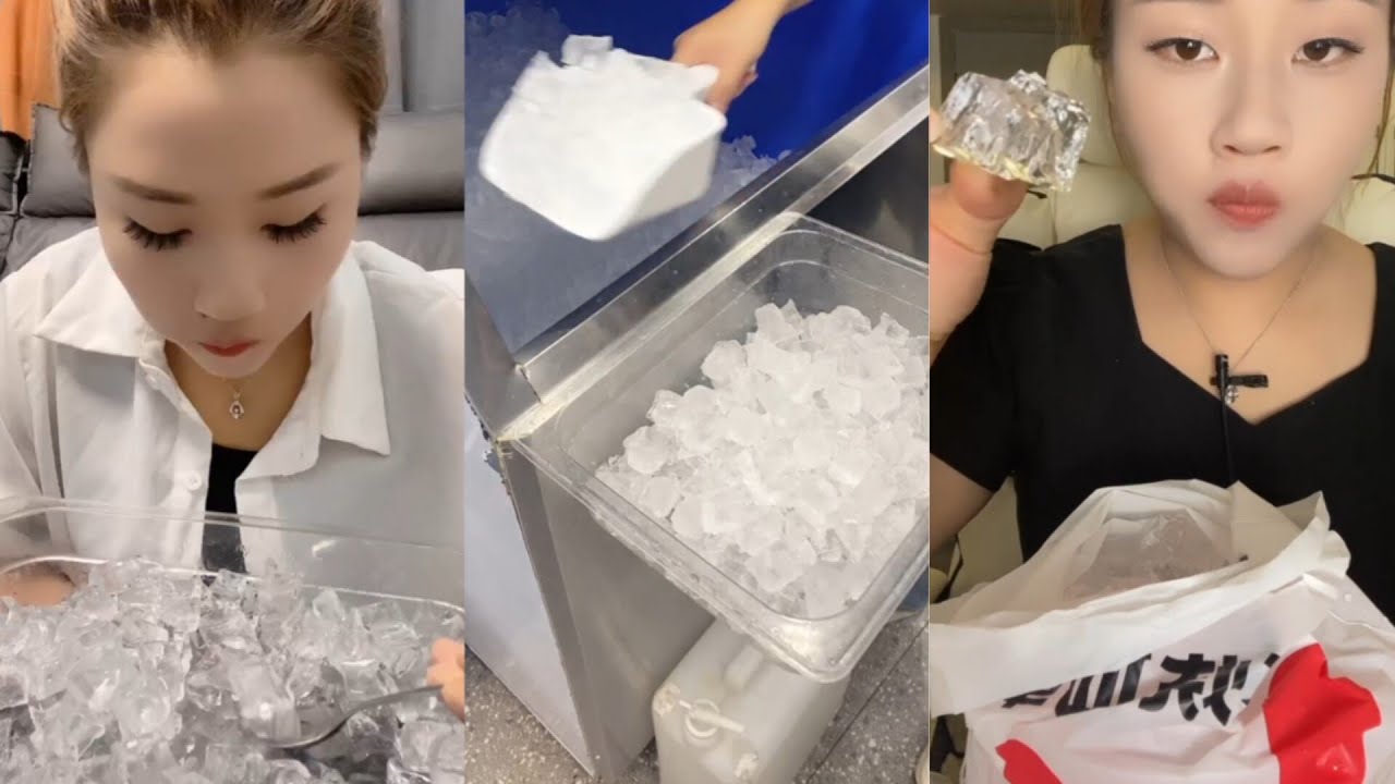 SOLO LZM| FRESH CLEAR ICE CUBES 🧊 #iceeating #asmr #asmrice #clearice #icecube - YouTube