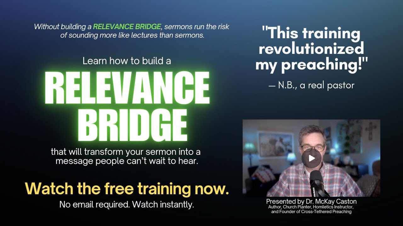 Sermon Introductions: How to Build a Relevance Bridge - YouTube