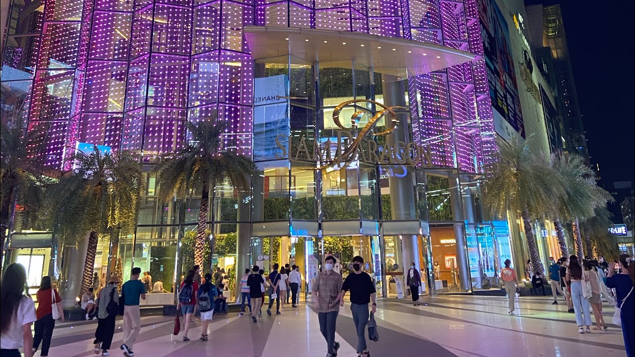 Siam Paragon Bangkok Day and Night - สยาม พารากอน หน้าห้าง - YouTube