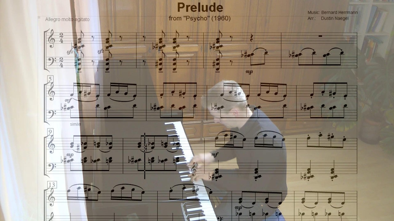 Main Title (Prelude) from Psycho: Piano Solo - YouTube