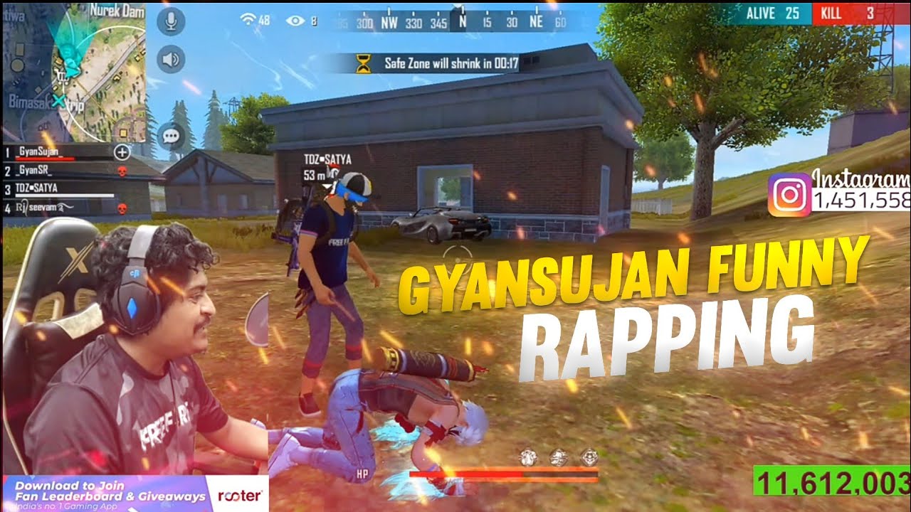 GyanSujan funny rap during live stream @GyanGaming | Akatsuki Official ...