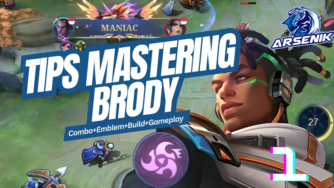 HOW TO MASTERING BRODY 2024 AFTER NERF!! GAMEPLAY, BUILD ITEM, EMBLEM ...