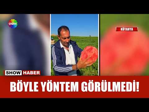 Karpuzu portakal gibi soydu!