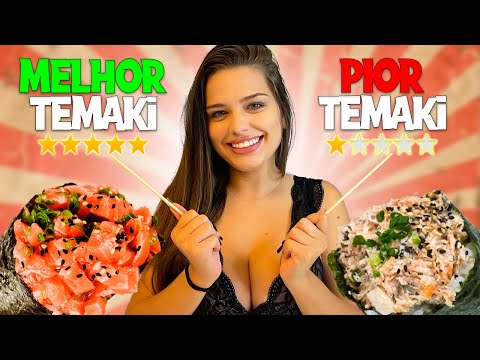 PROVANDO O PIOR E O MELHOR TEMAKI DO APLICATIVO!!!