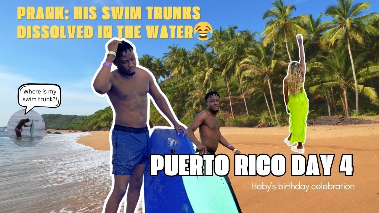 I Pranked My Husband With Dissolvable Swim Trunks! 🤣 - YouTube