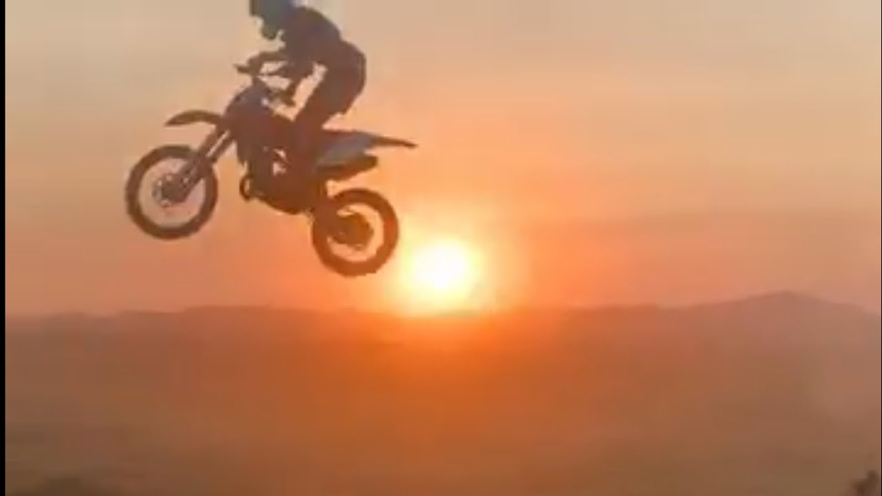 Full sending it on a Motocross track - YouTube