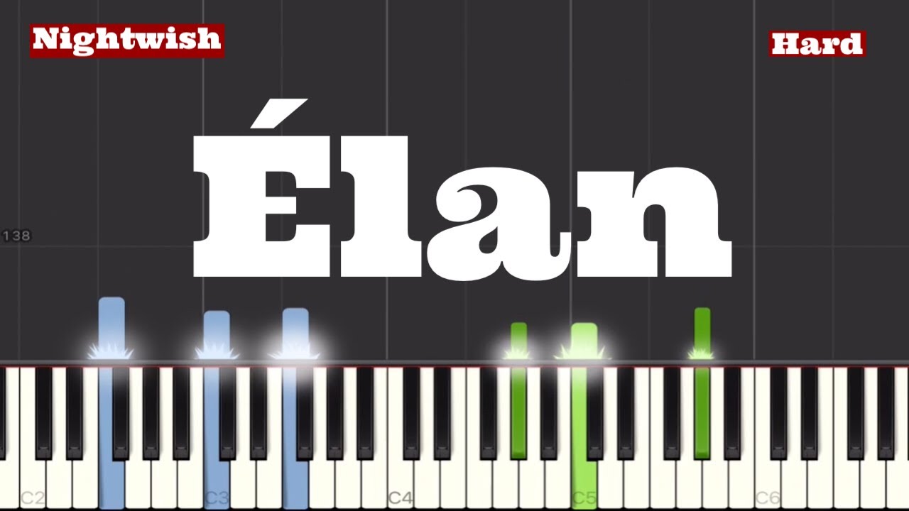 Nightwish - Elan Piano Tutorial Instrumental Cover - YouTube