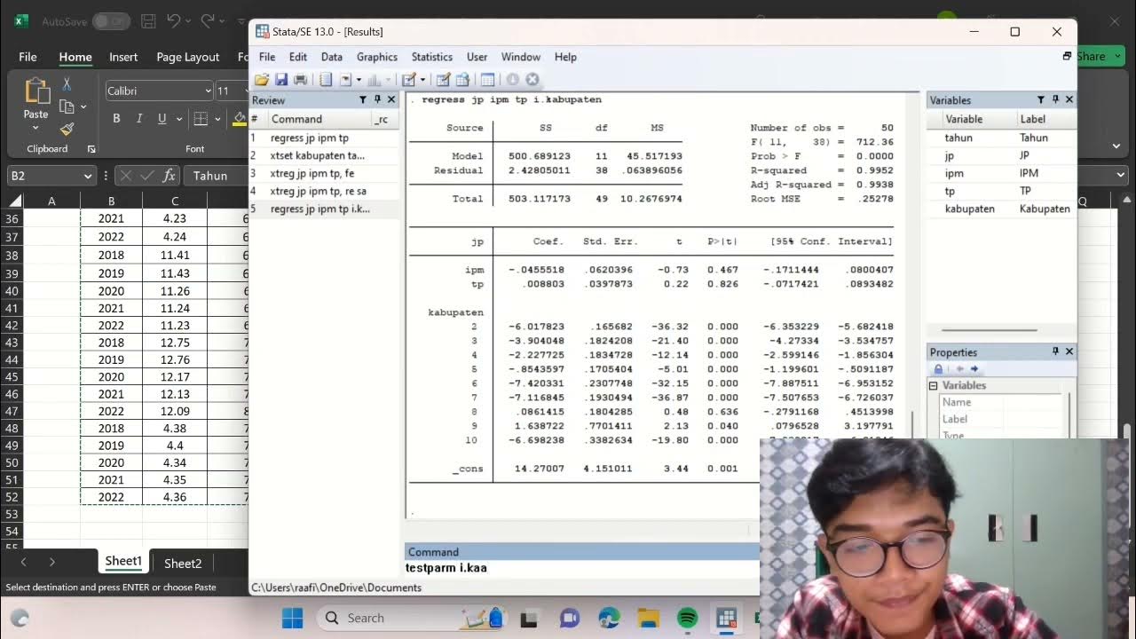Tutorial Penggunaan Aplikasi Stata 13 untuk Perhitungan Panel - YouTube