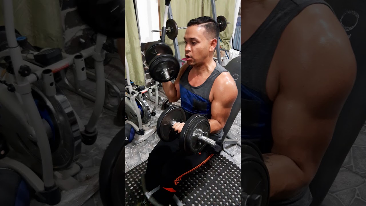 Curl de bíceps isométrico - YouTube