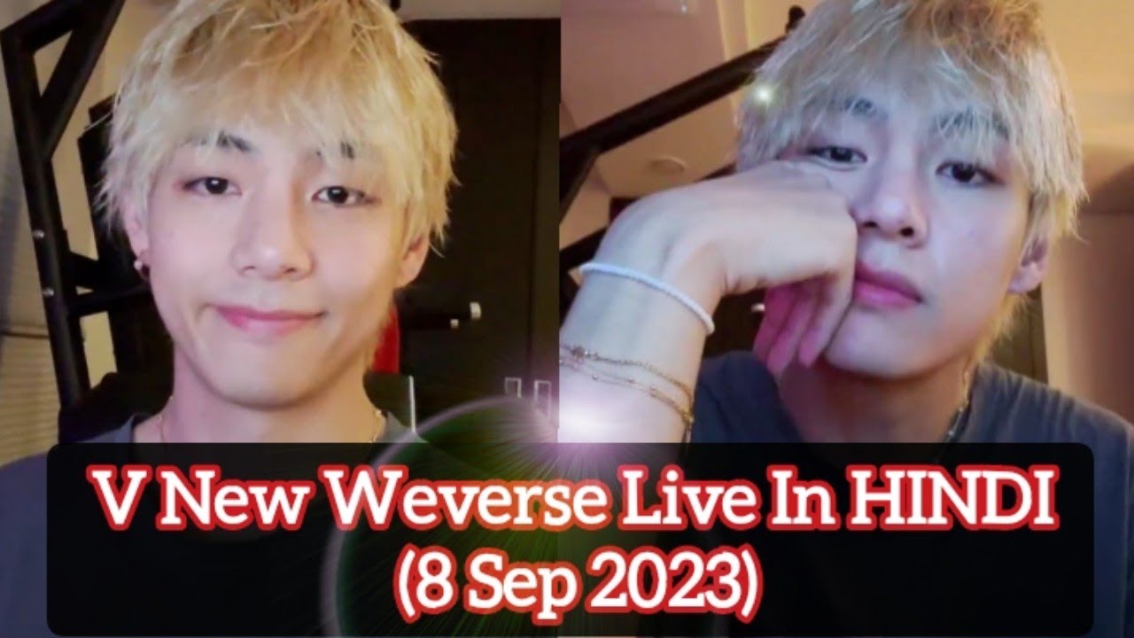 V New Weverse Live Explained In HINDI (8 Sep 2023) - YouTube