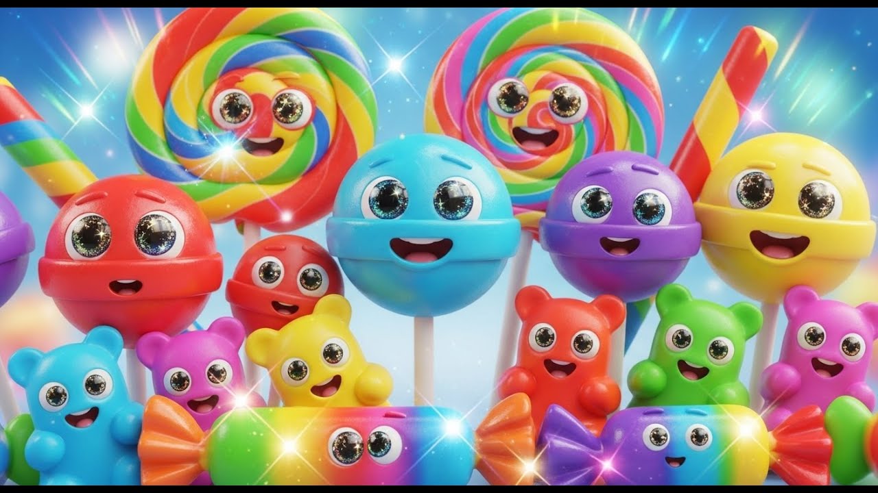 Learn Colors with Sweet Rainbow Candy 🌈🍭 | Preschool Color Learning ...