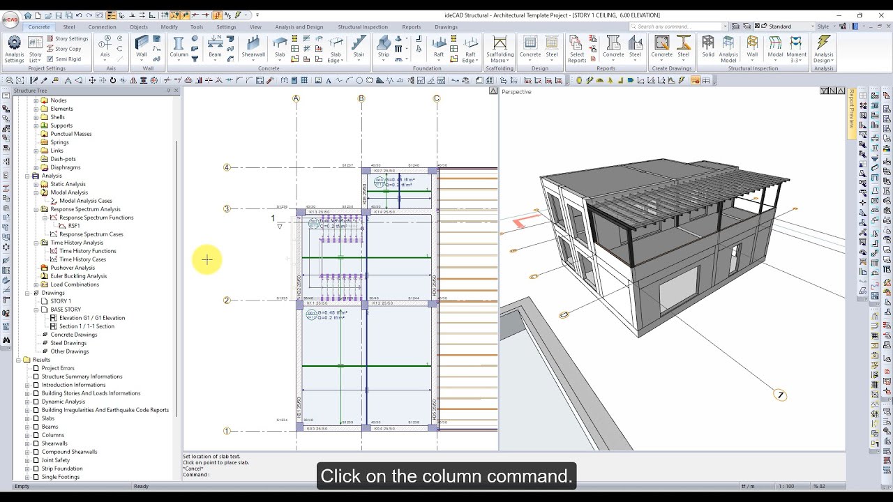 ideCAD Structural | Optimize the Structural Model | Structural BIM ...