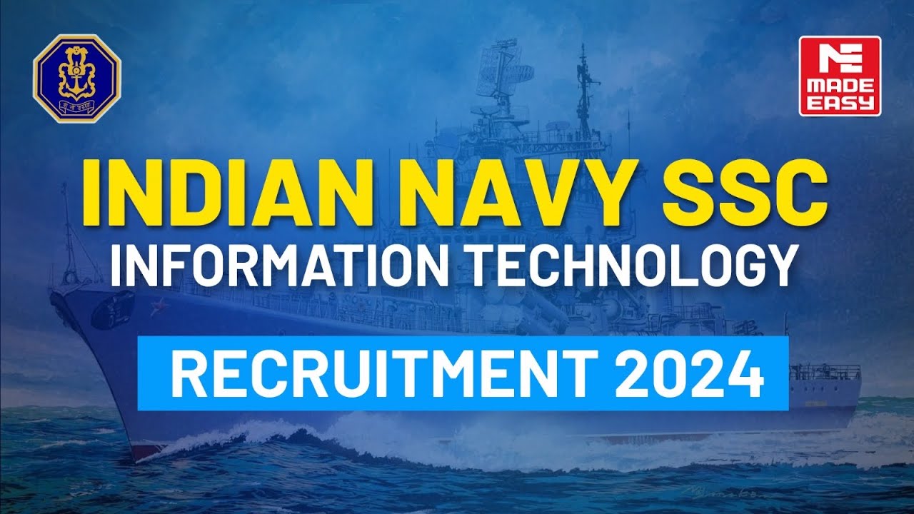 Indian Navy SSC Information Technology Recruitment 2024 | Vacancy ...