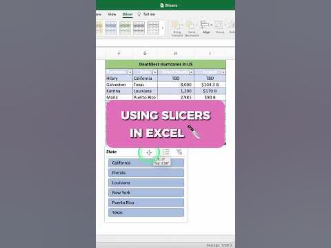 Filter with Excel's Slicers 🔪 #exceltips #excel #exceltutorial #exceltricks - YouTube